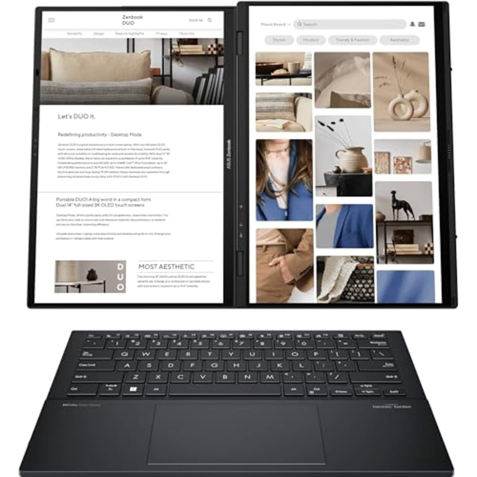 Asus ZenBook Duo 14 UX8406 Laptop (2024) Touch | 14" 1920x1080 FHD ...