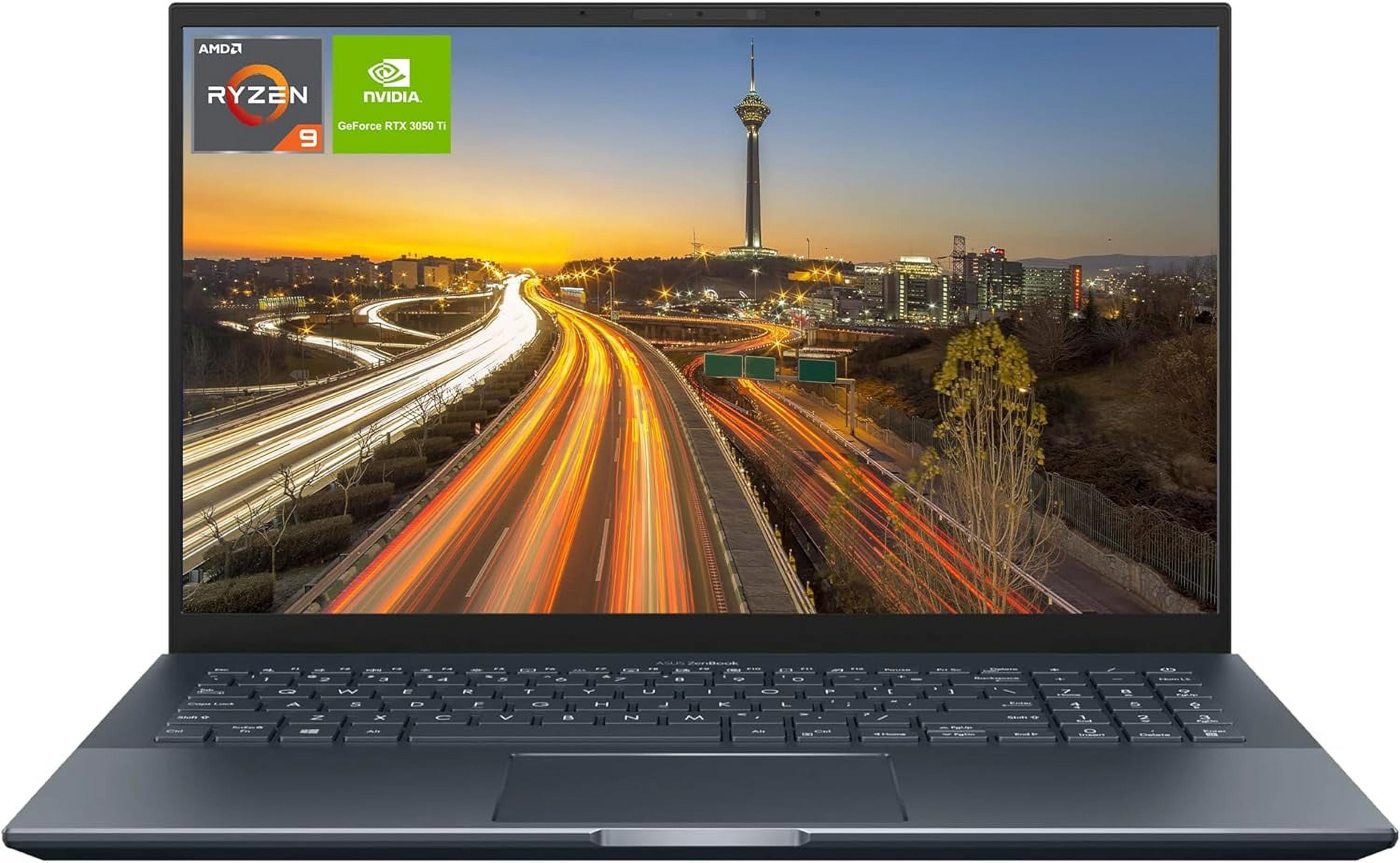 Asus ZenBook Pro Laptop, AMD Ryzen 9 5900HX, 16 GB LPDDR4x RAM, 1 TB ...