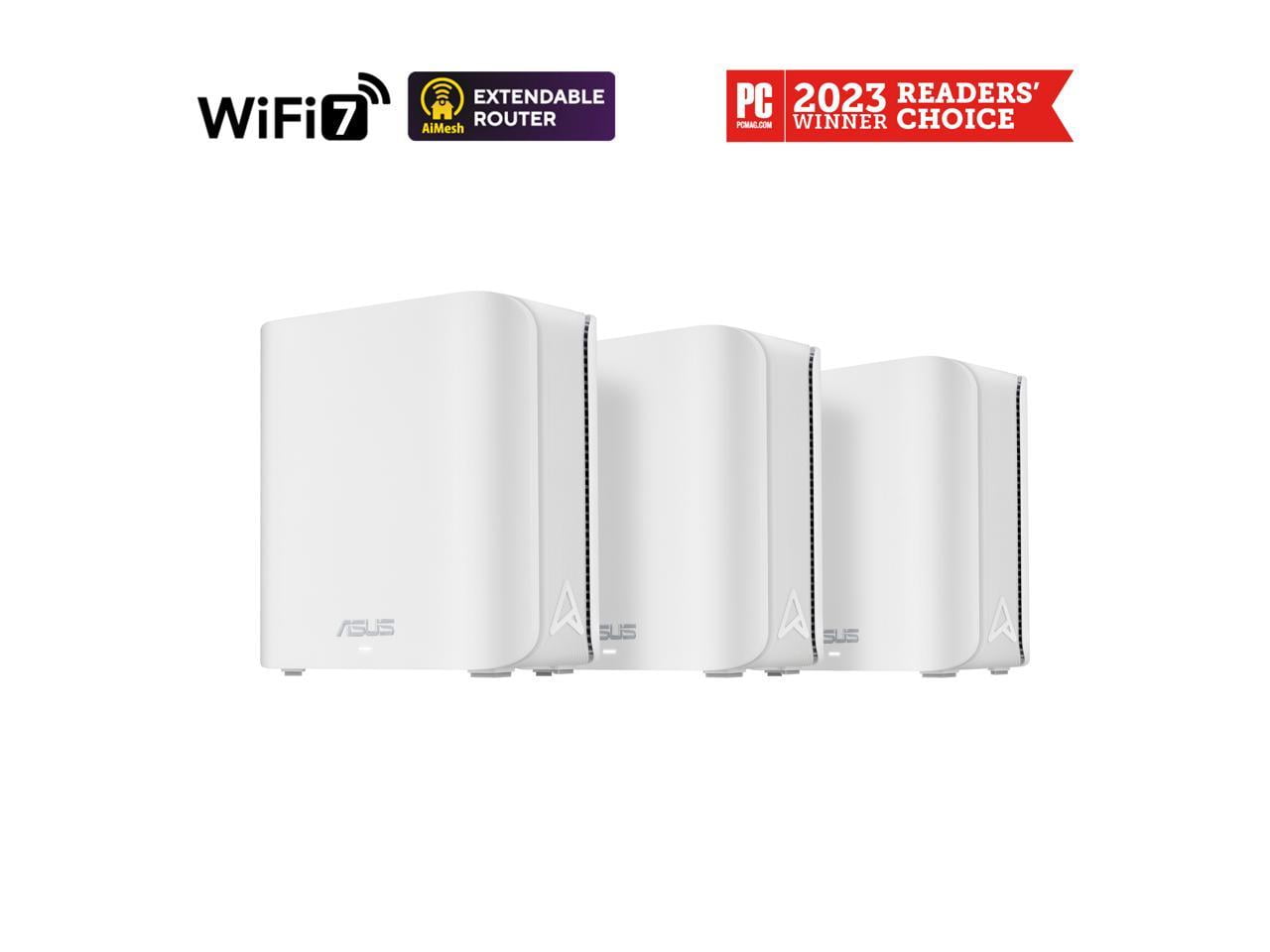 ASUS ZenWiFi BD4 (3-Pack) Dual-Band WiFi 7 Mesh, 3600 Mbps, 6500 sq.ft ...