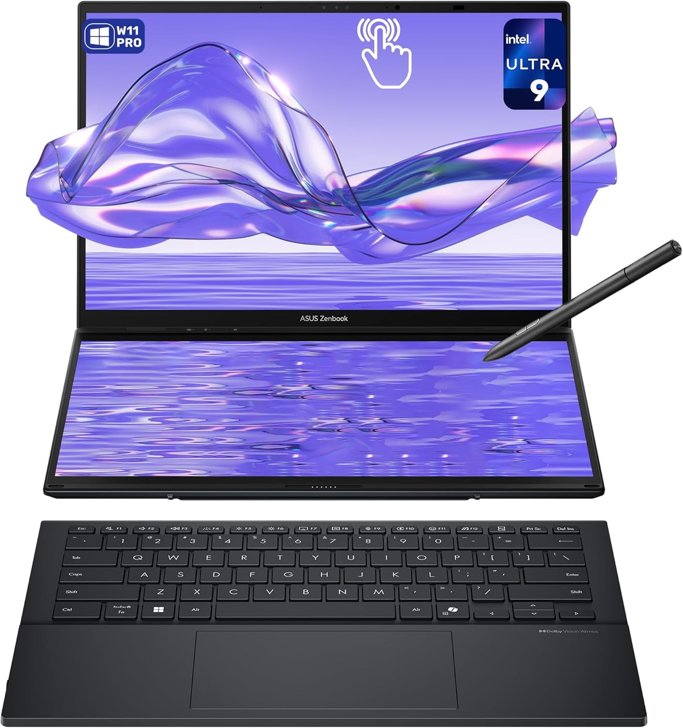 Asus Zenbook Duo Dual Laptop, Intel Ultra 9-285H, 32 GB LPDDR5X RAM, 1 ...