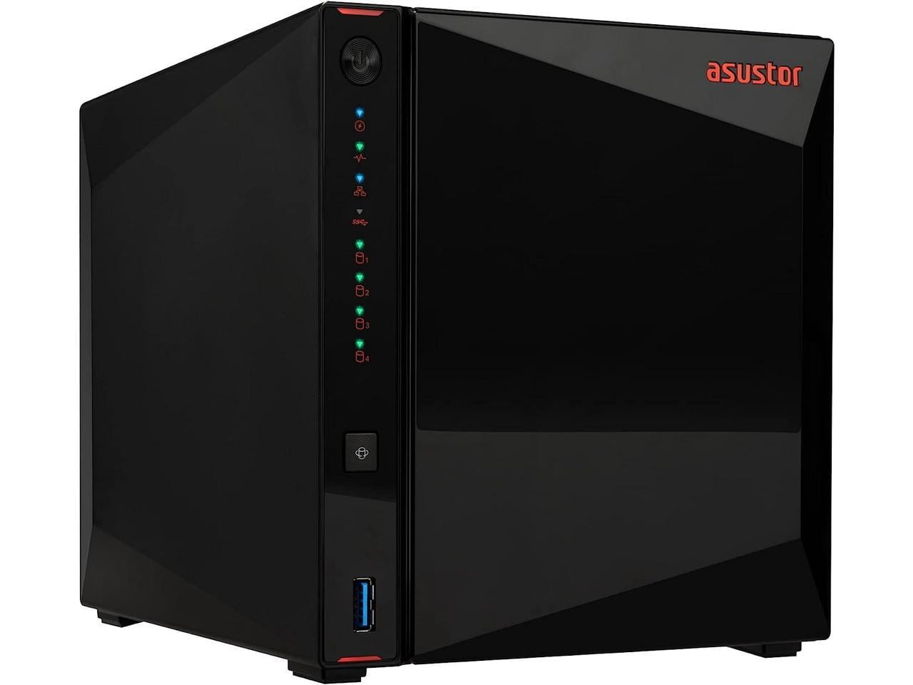 Free Shipping! Asustor AS5404T 4-Bay Internal Hard Drive + SSD, Quad ...
