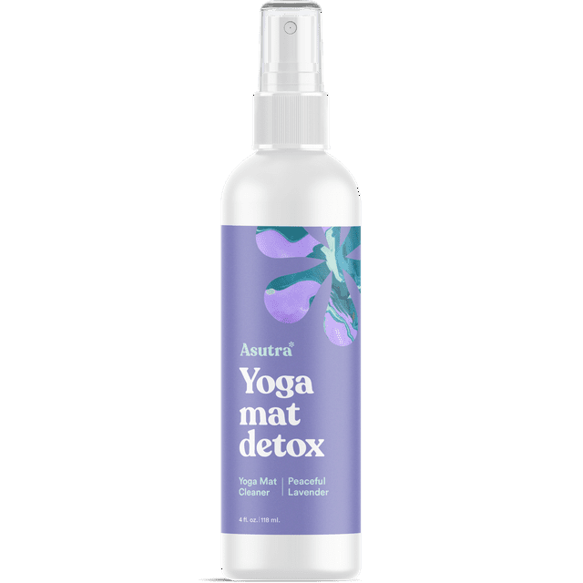 Asutra Natural Organic Yoga Mat Cleaner with Microfiber Towel, Peaceful ...