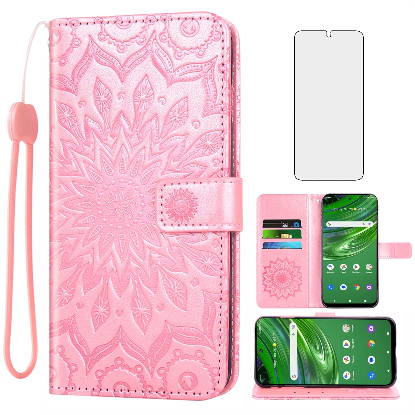 Asuwish Compatible with Cricket Outlast 4G U680AC Wallet Phone Case and ...