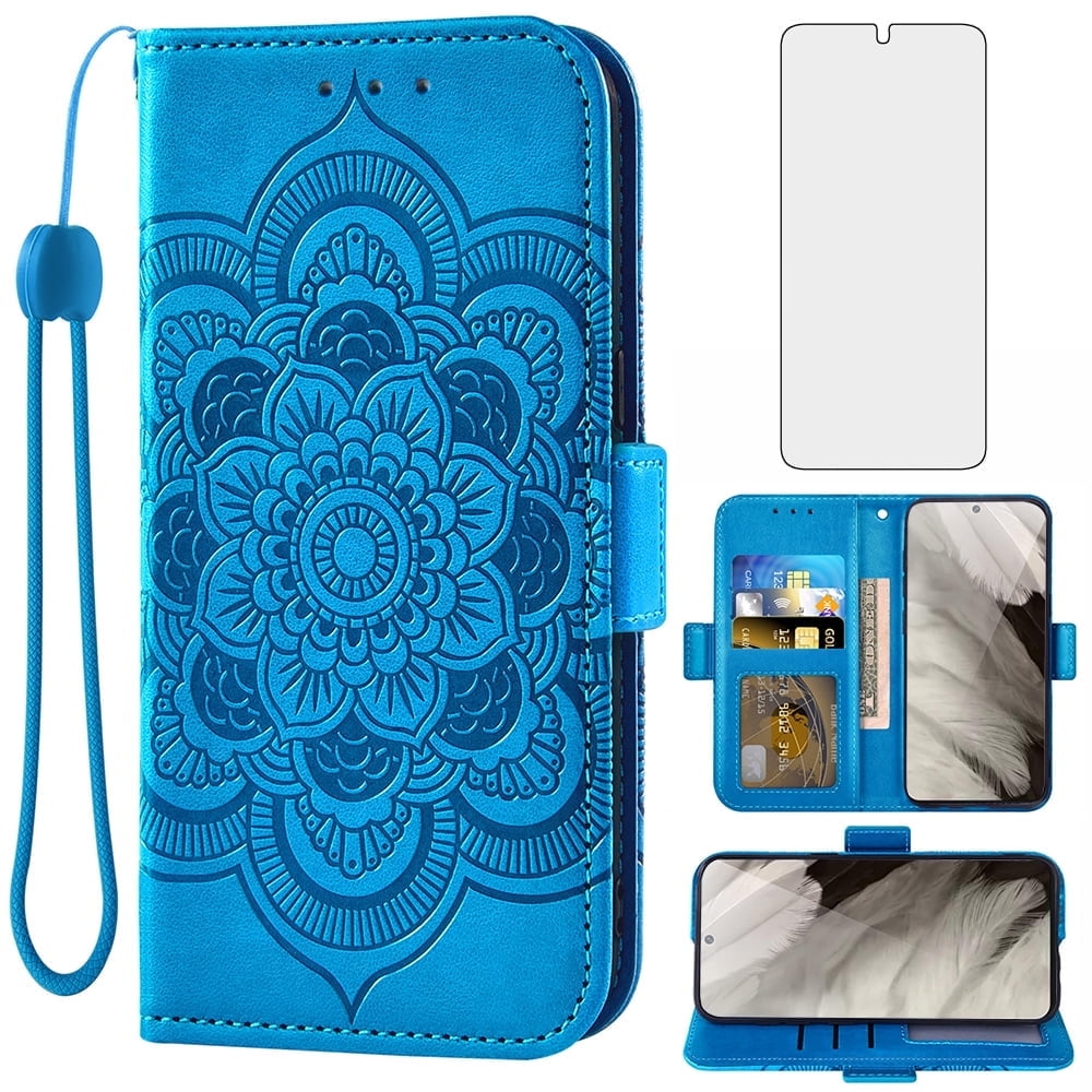 Asuwish Compatible with Google Pixel 8 5G Wallet Case Lanyard Leather ...