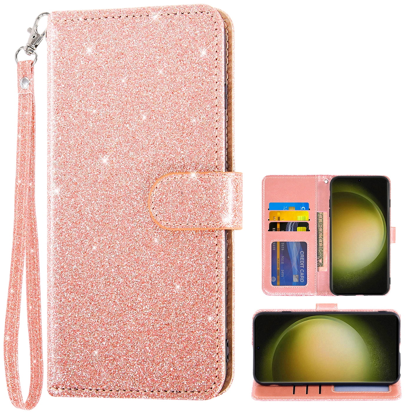 Asuwish Compatible with Motorola Edge 30 Wallet Case Lanyard Leather ...