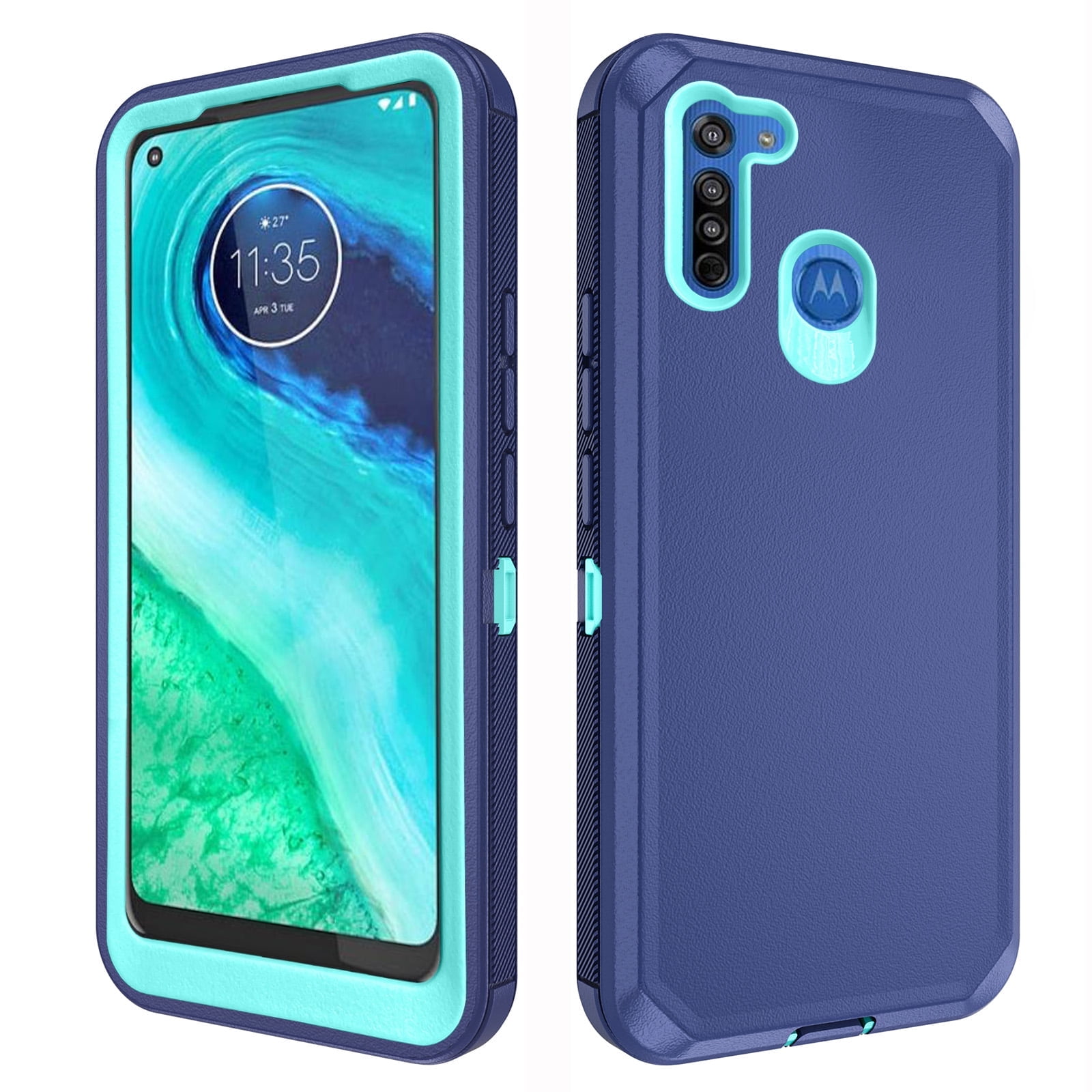 Asuwish Compatible with Motorola Moto G8/G Fast 2020 Phone Case Hybrid ...