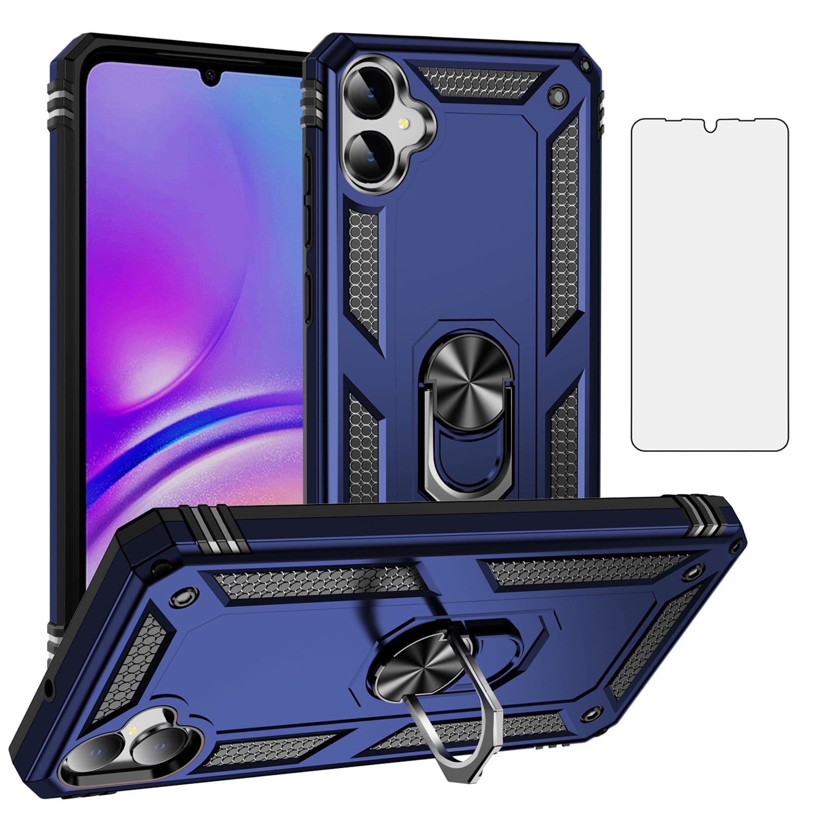 Asuwish Compatible with Samsung Galaxy A05 Phone Case Tempered Glass ...