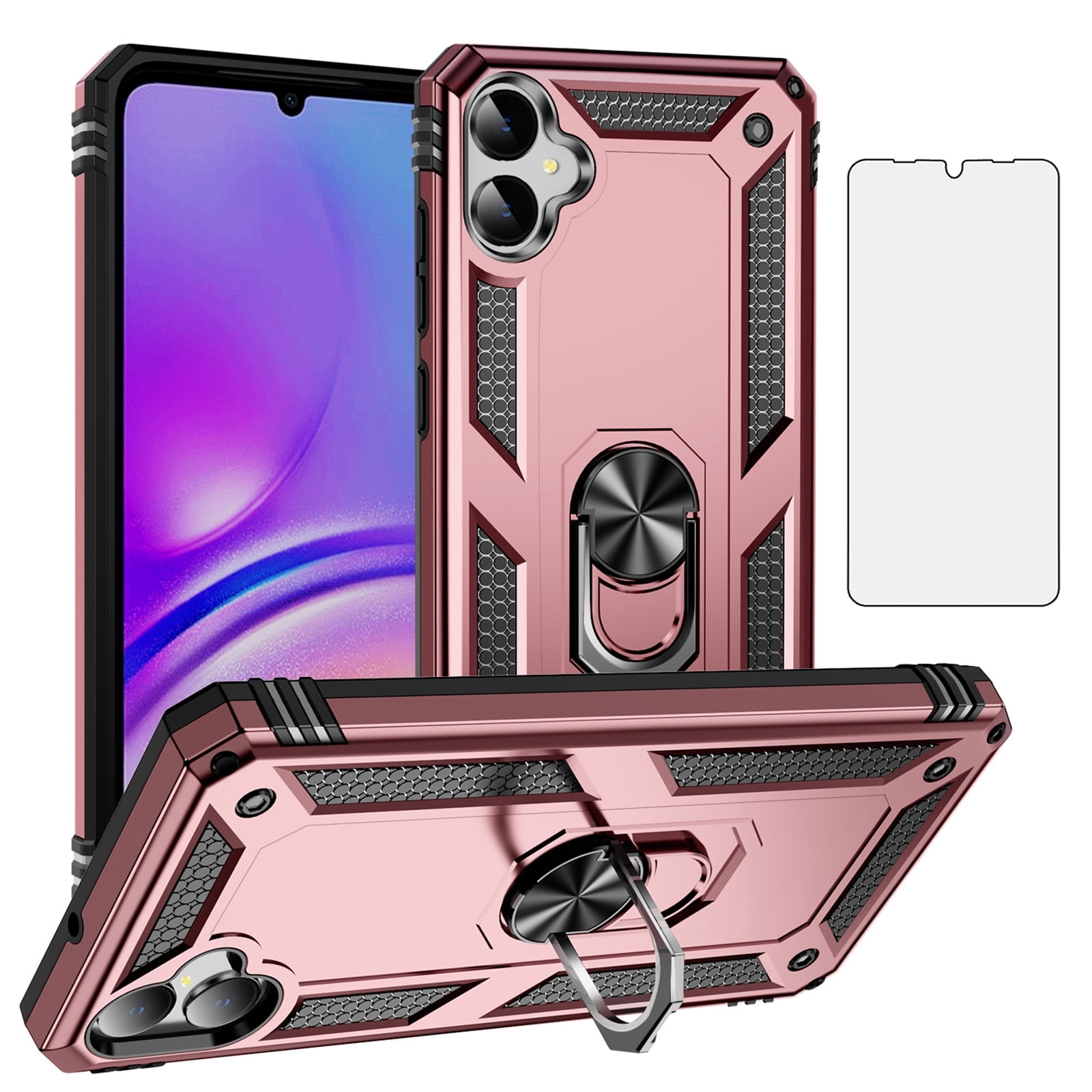 Asuwish Compatible with Samsung Galaxy A05 Phone Case Tempered Glass ...