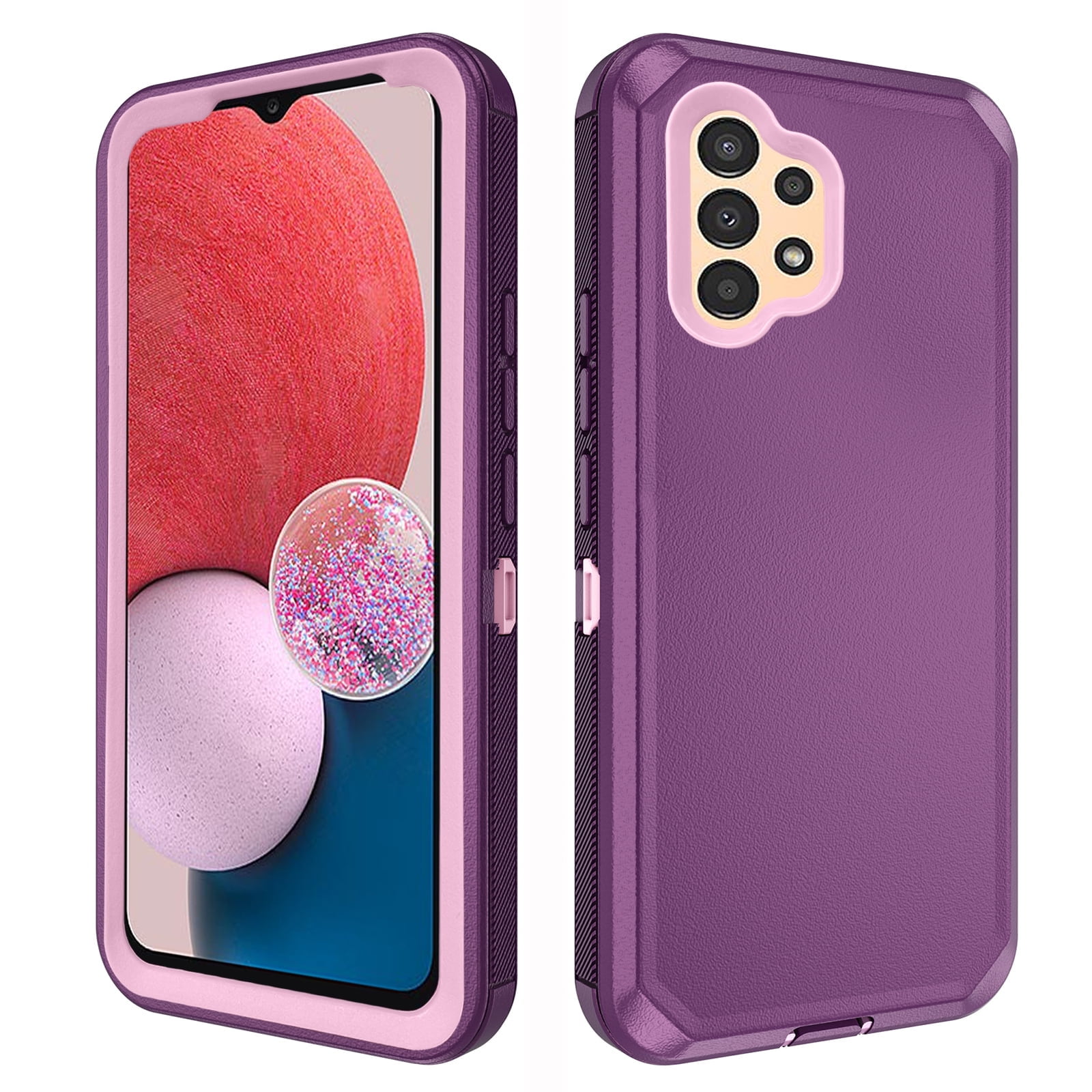 Asuwish Compatible with Samsung Galaxy A13 4G Phone Case Hybrid Rugged ...