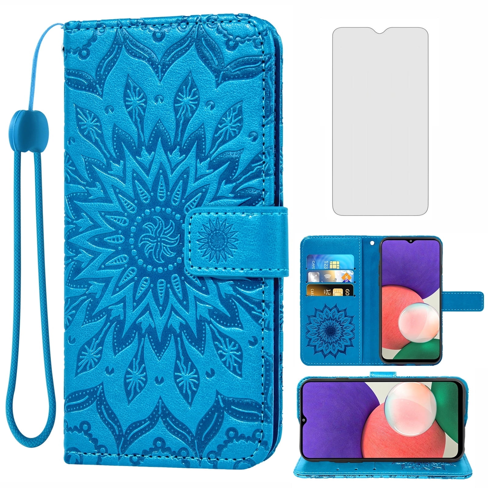 Asuwish Compatible with Samsung Galaxy A22 5G Wallet Phone Case and ...