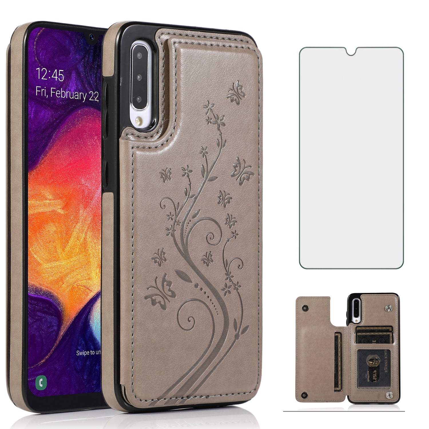 Asuwish Compatible with Samsung Galaxy A50 A50S A30S Wallet Phone Case ...