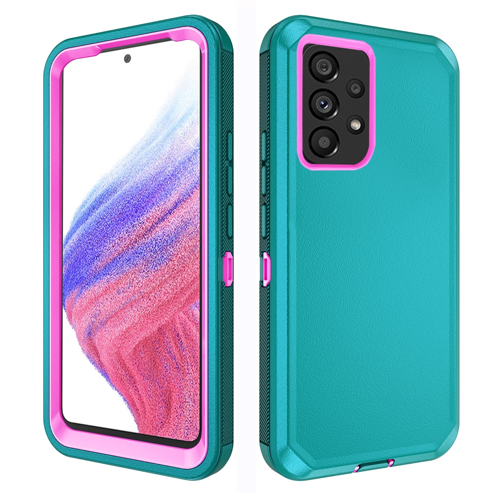 Asuwish Compatible with Samsung Galaxy A53 5G Phone Case Hybrid Rugged ...