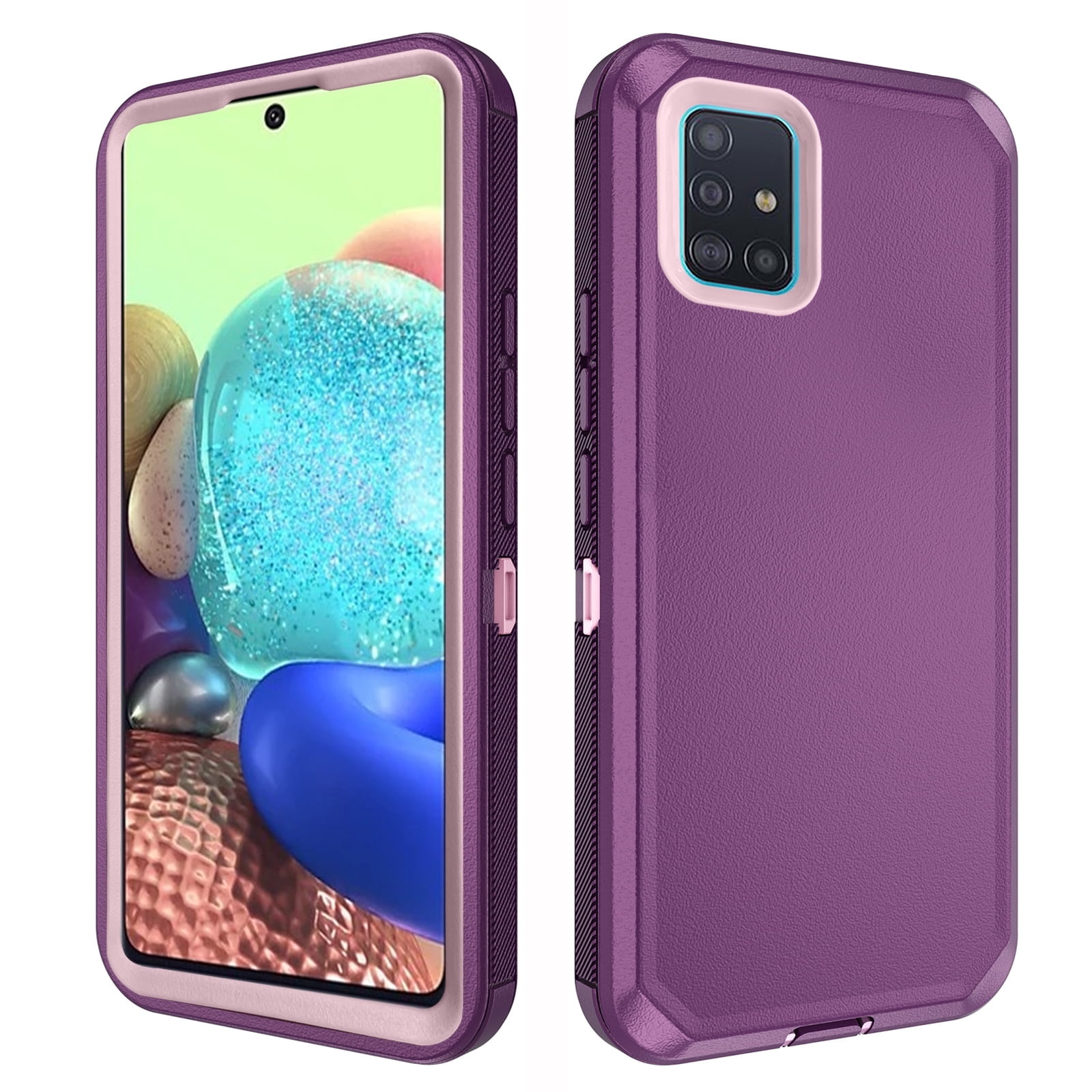 Asuwish Compatible with Samsung Galaxy A71 5G Phone Case Hybrid Rugged ...