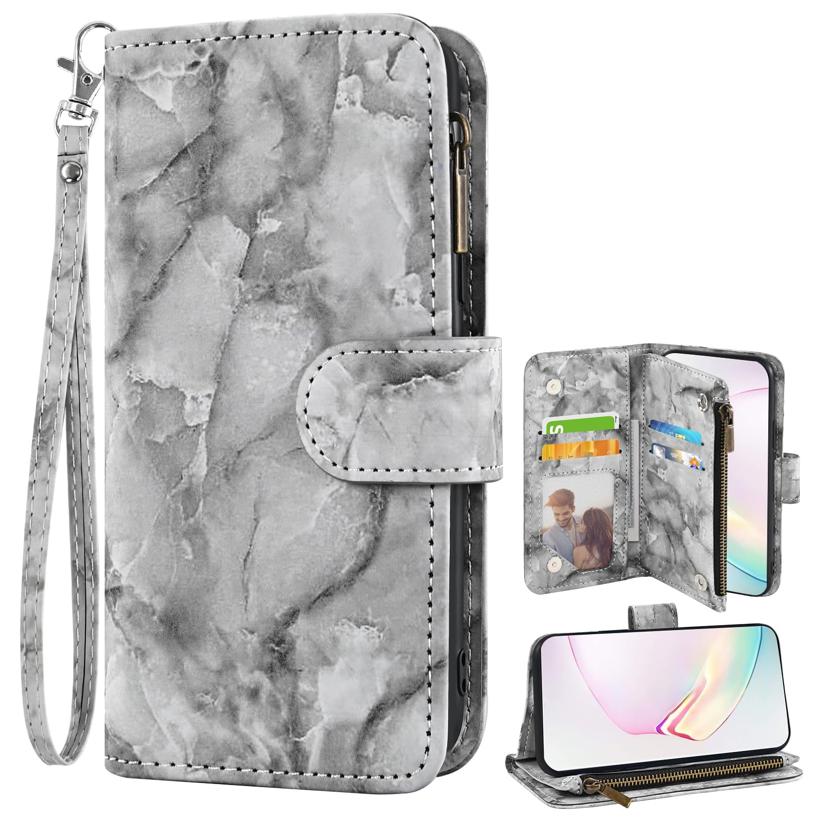 Asuwish Compatible with Samsung Galaxy S23 Plus S23+ 5G Wallet Case Lanyard Leather Flip Card ...