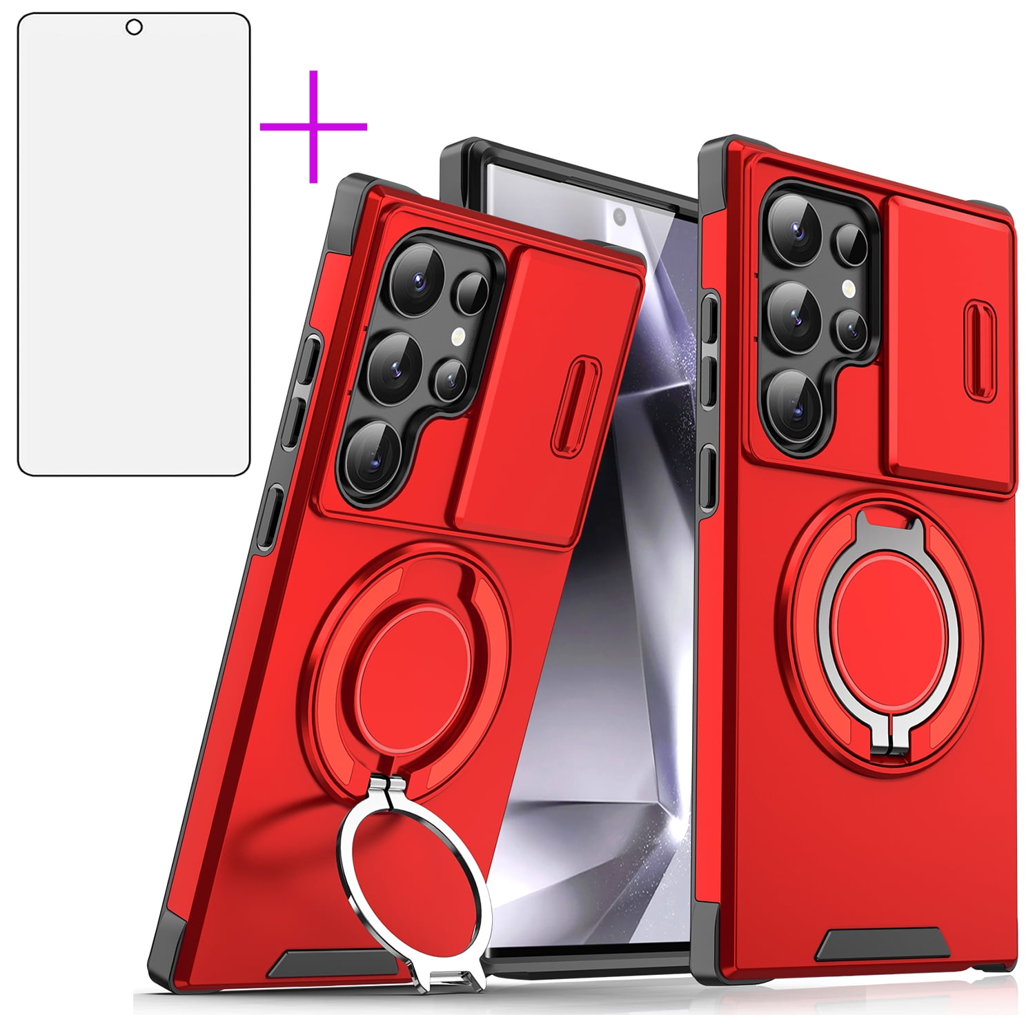 Asuwish Compatible with Samsung Galaxy S25 Ultra 5G Phone Case Slide ...