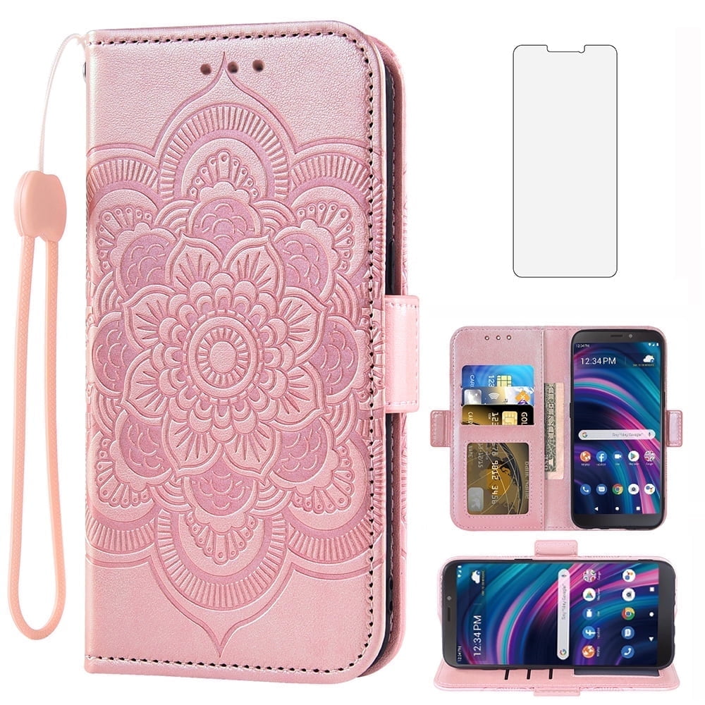 Asuwish Compatible with Tracfone BLU View 3 B140DL Wallet Phone Case ...
