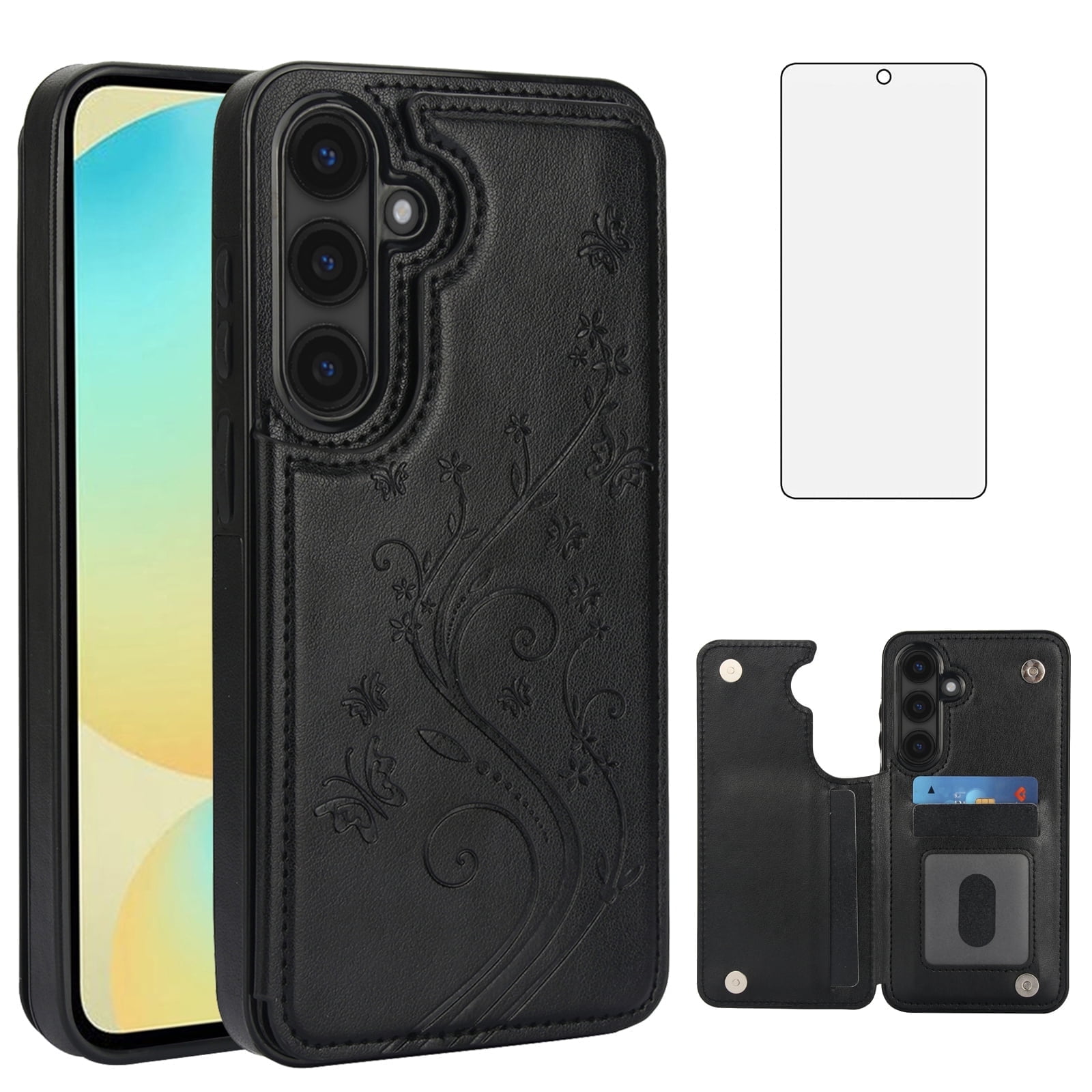 Asuwish Compatible with Samsung Galaxy S24 FE 5G Wallet Phone Case ...