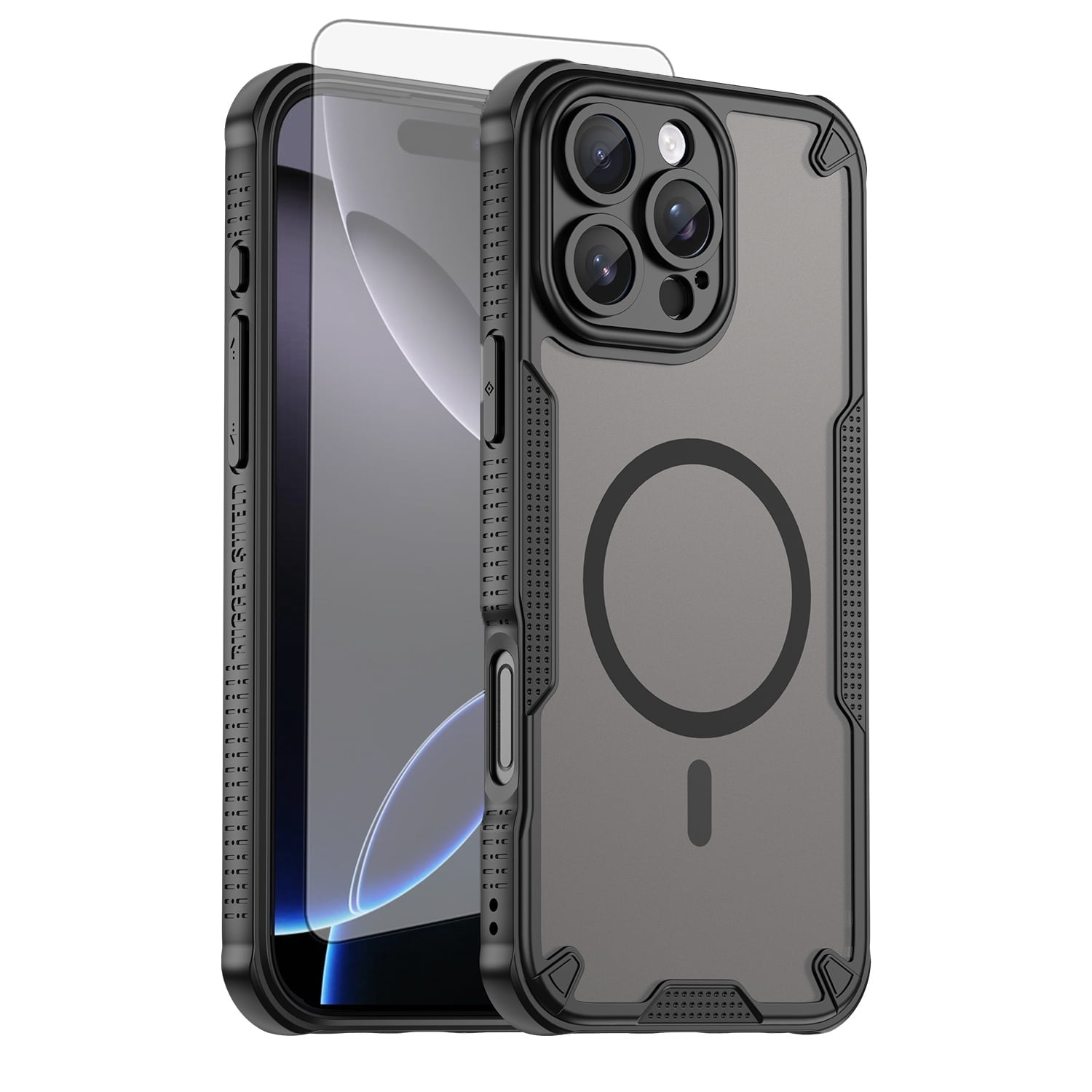 Asuwish Compatible with iPhone 16 Pro Max 6.9 inch Phone Case Tempered ...