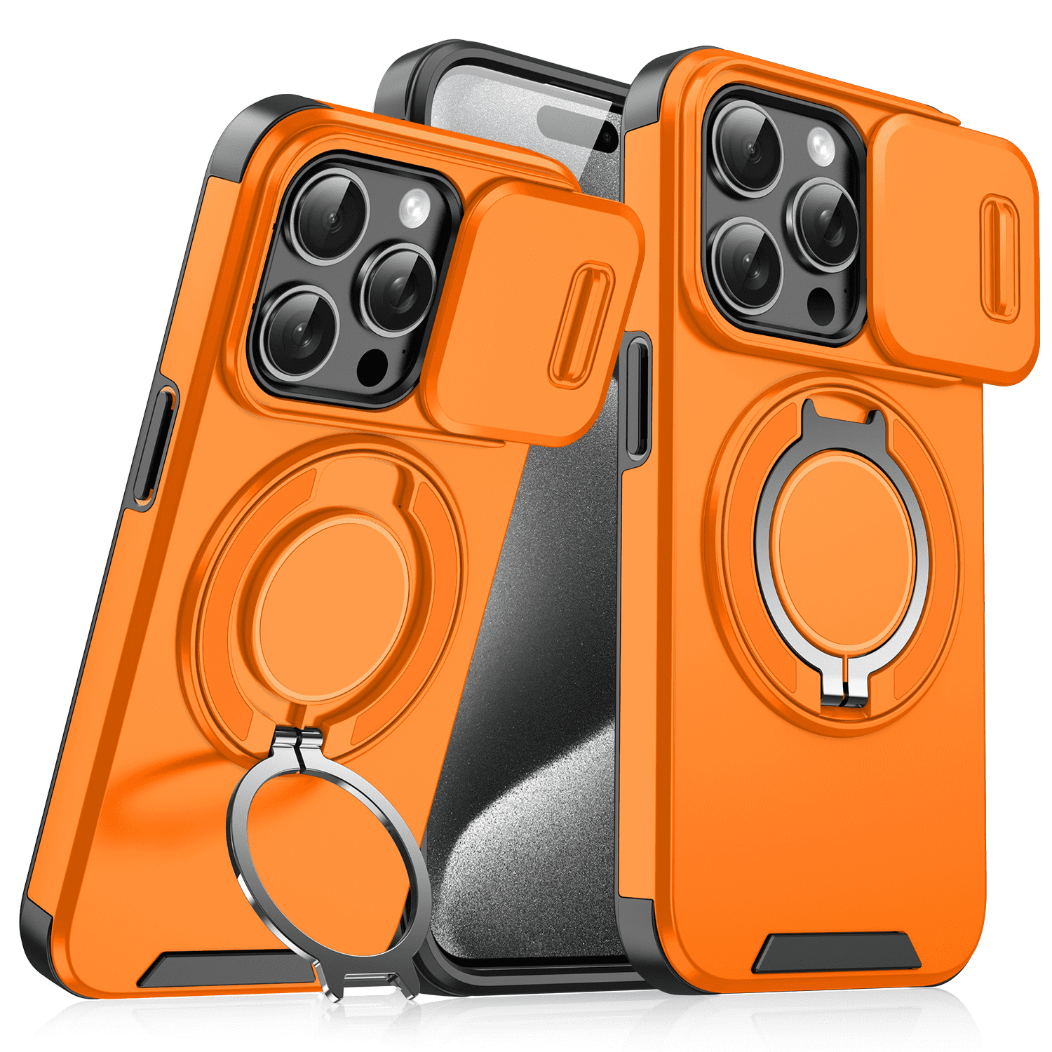 Asuwish Compatible with iPhone 17 Pro Max 6.9 inch Phone Case Slide ...