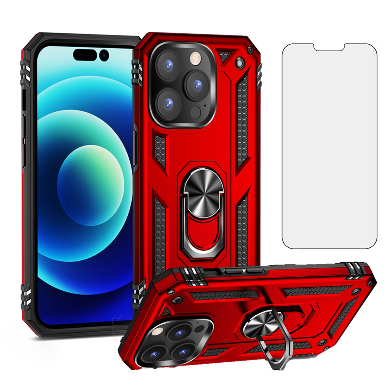 Asuwish Compatible with iPhone 17 Pro Max 6.9 inch Phone Case Tempered ...
