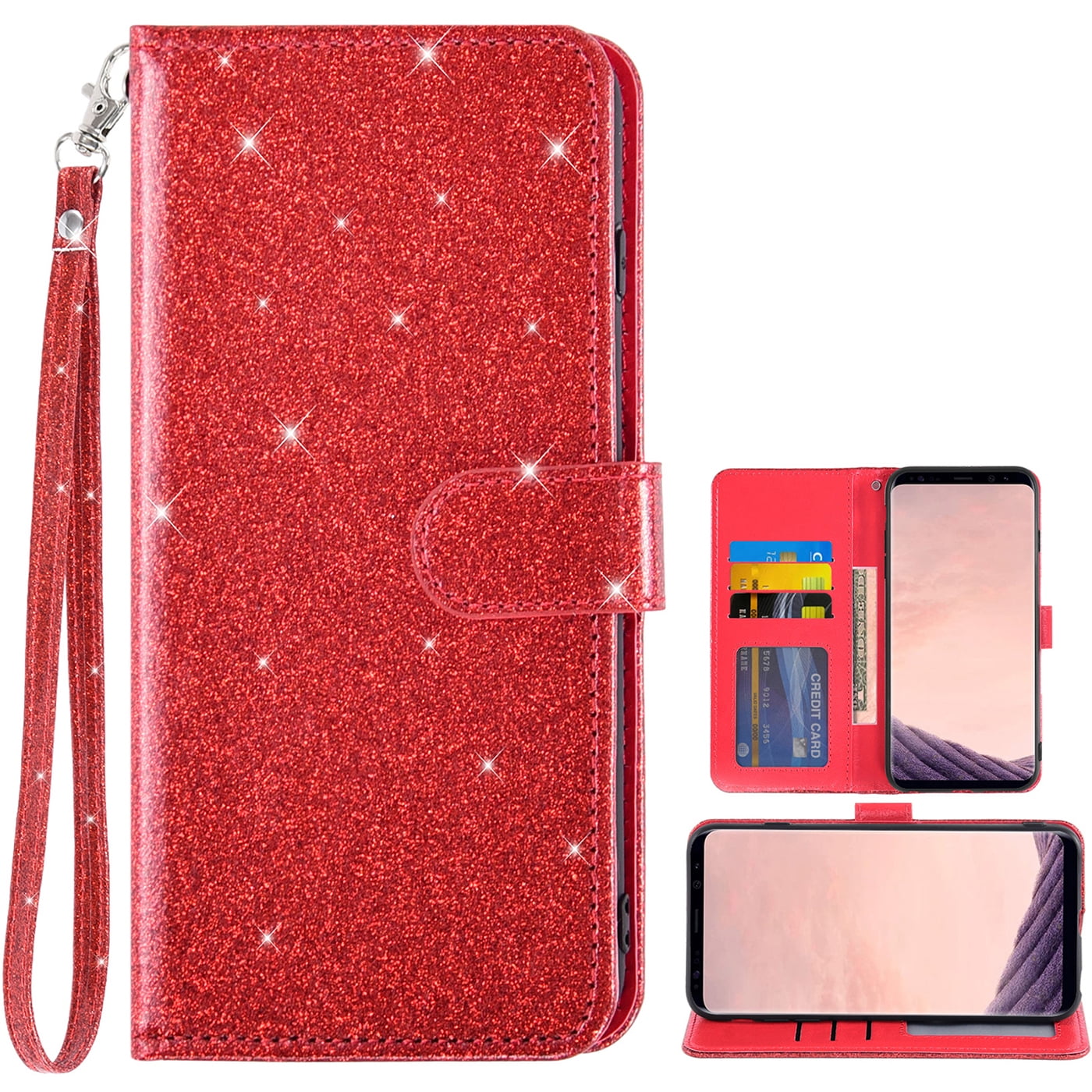 Asuwish Compatible with ANS Artia ACK2326 Wallet Case Lanyard Leather ...