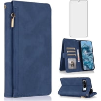 Asuwish Screen Protector Included Mandala Flower Hard Shell Wallet Cell ...