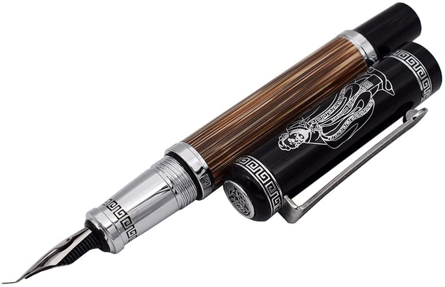 Asvine Handmade Duke 551 Confucius Fountain Pen, Fude NIB Medium to ...