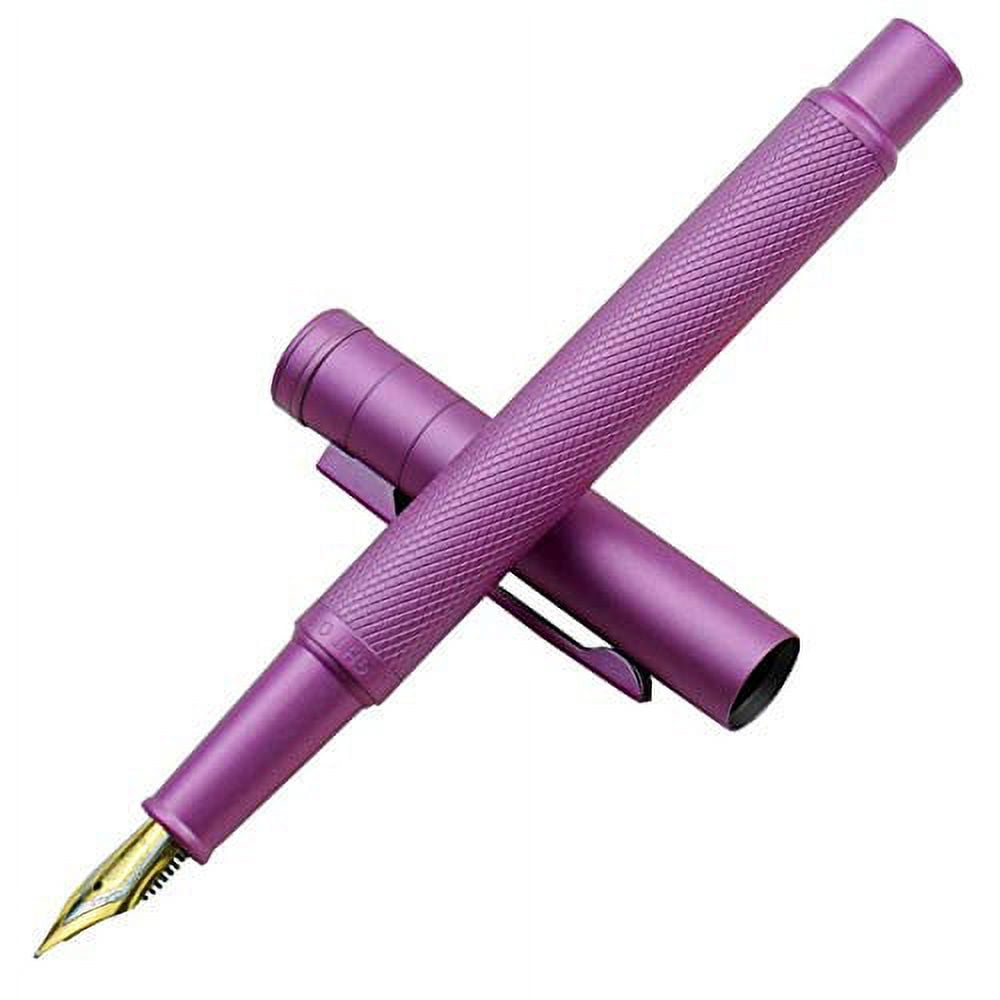 Asvine Pink Forest Fountain Pen Fine Nib, Classic Design with Converter ...