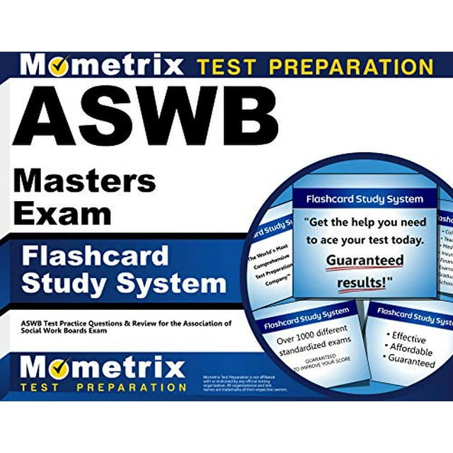 Pre-Owned Aswb Masters Exam Flashcard Study System: Aswb Test Practice ...