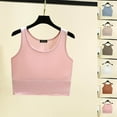 Asxite Tank Tops for Women Plus Size Sleeveless Solid Color Round Neck ...