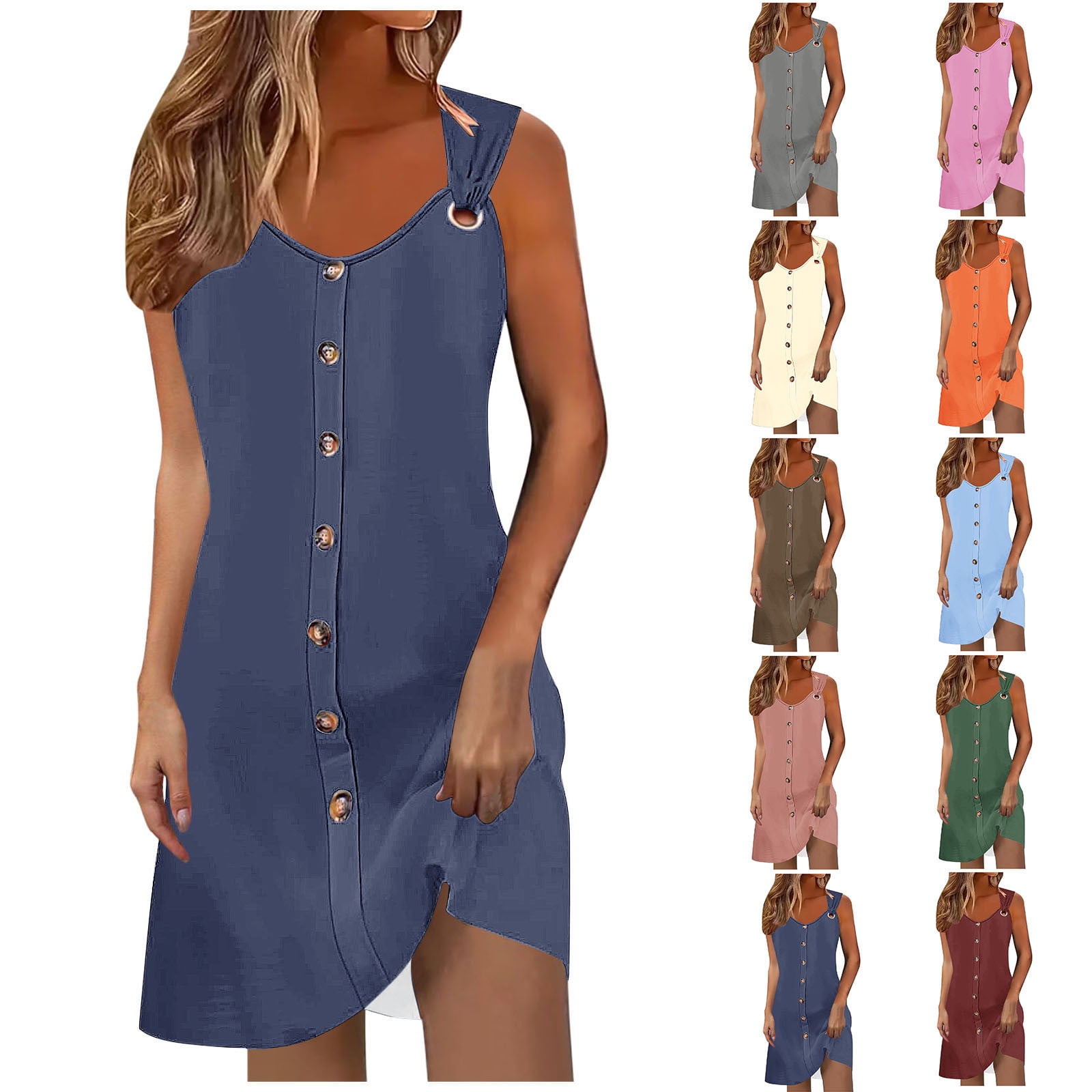 Asxite Womens Pajamas Solid Vintage Floral Print Fake Button V Neck ...