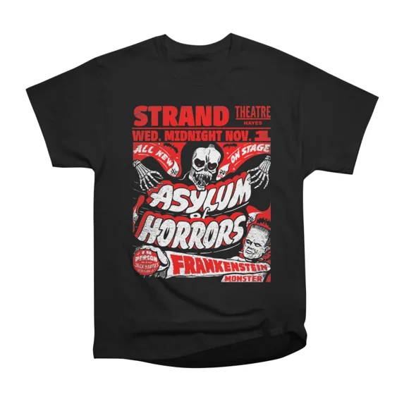Asylum of Horrors spook show poster T-Shirt Tee Gift For Him Merch For ...