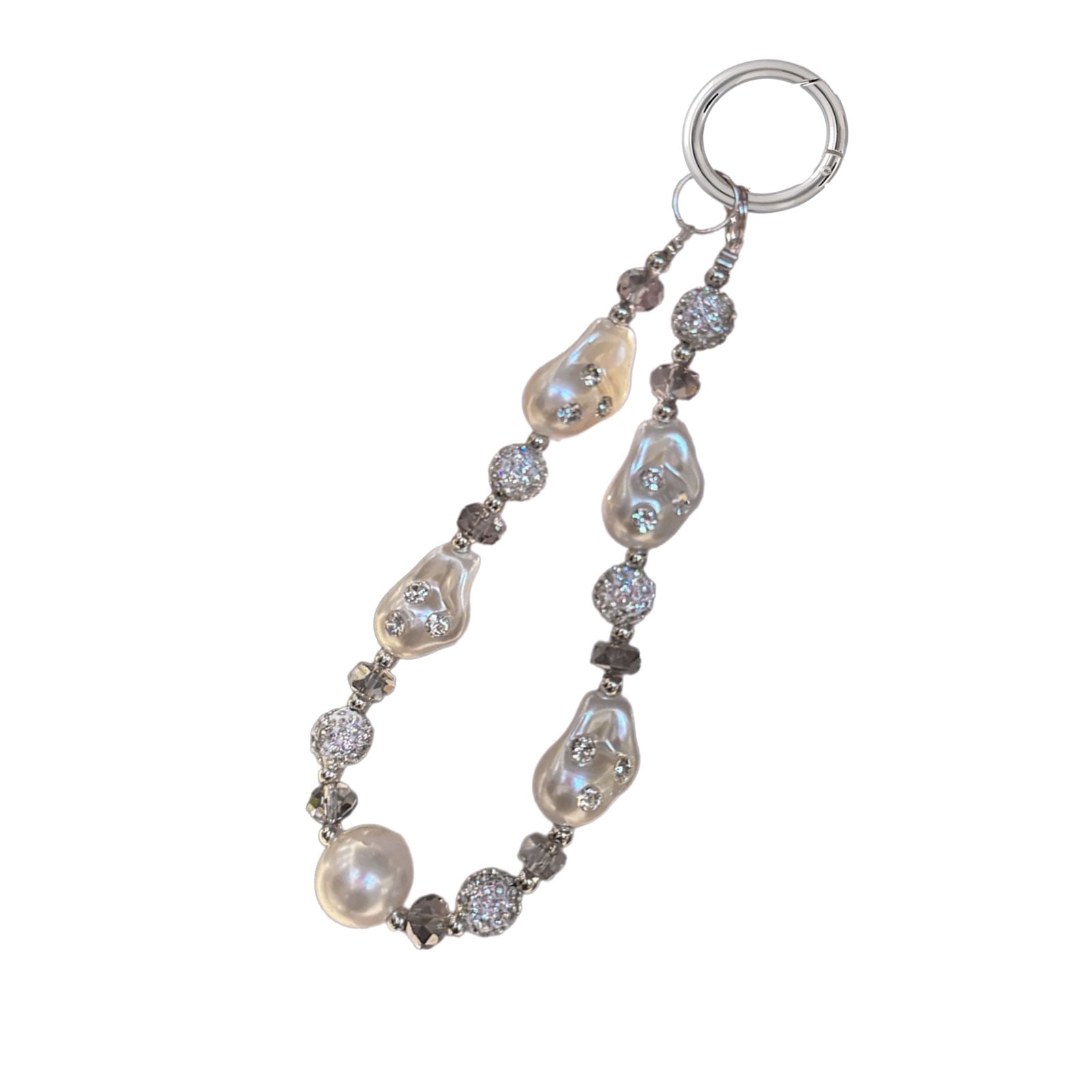 Asymmetric Pearls Bowknot Keychain Lightweight Bead Design Versatile ...