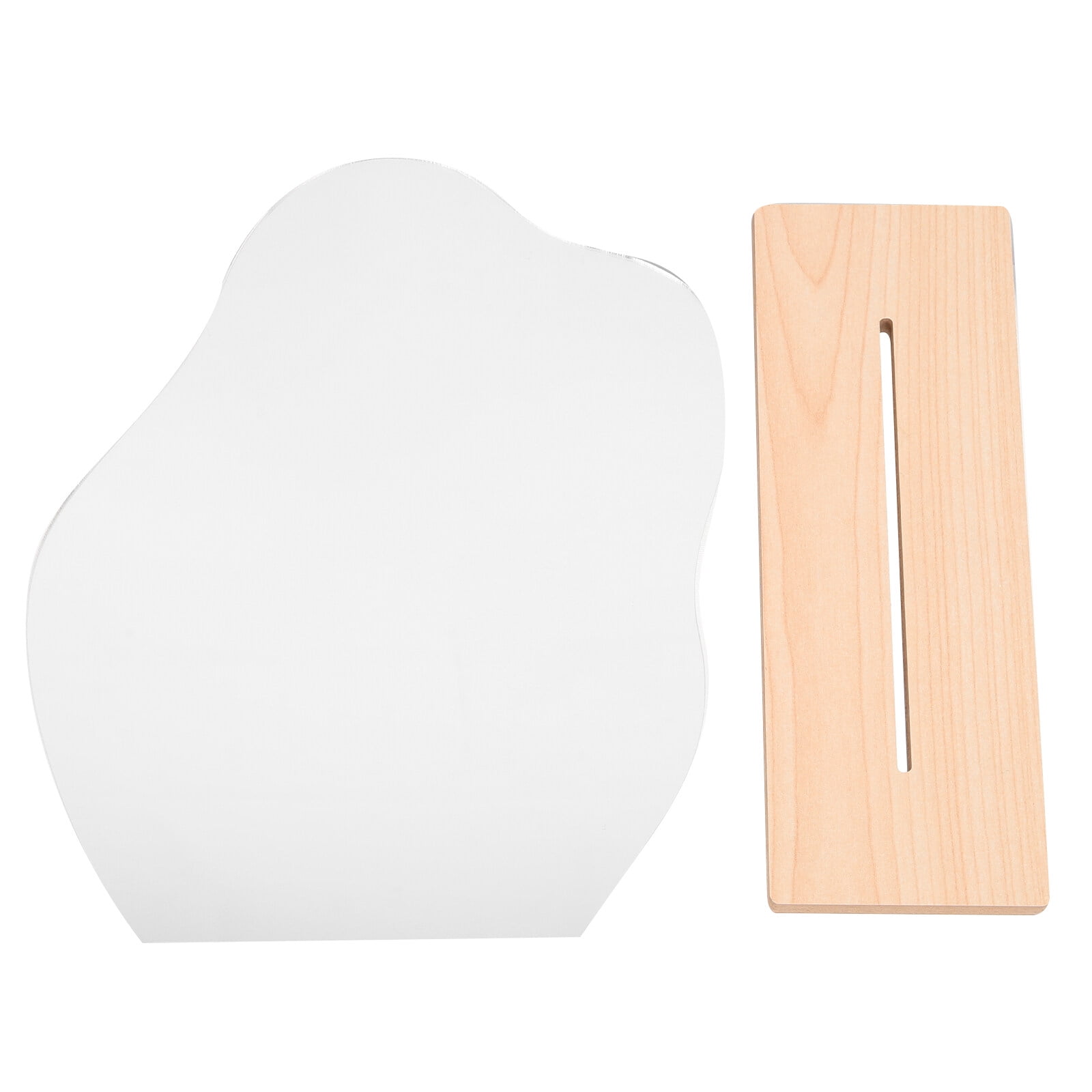 HEATSHAKING Dorm Desk Mirror Acrylic Transparent Desktop Vanity For ...