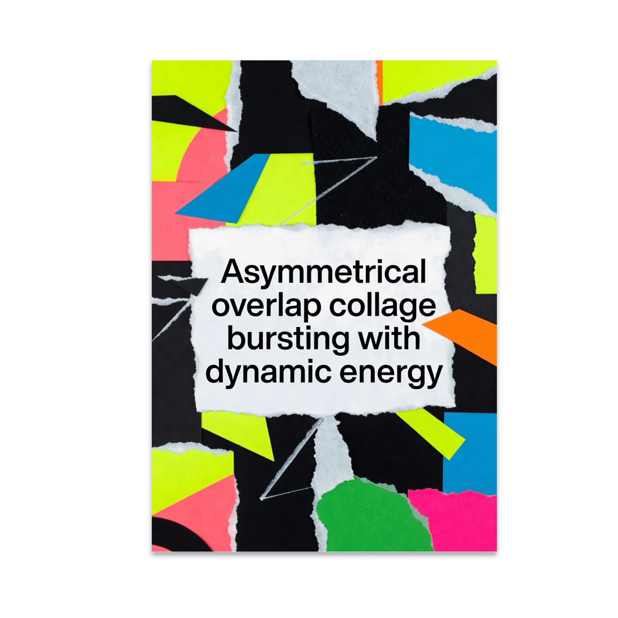 Asymmetrical Overlap Collage Art - Modern Decor Enthusiast - 13x19 ...