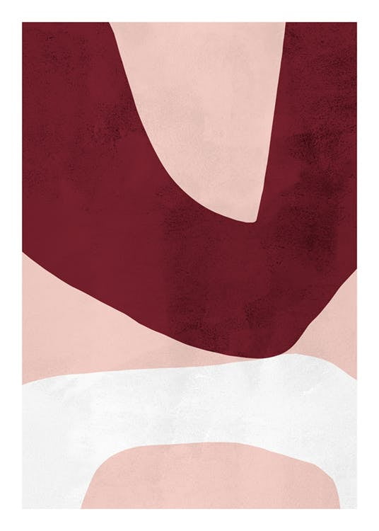 Asymmetrical Shapes No2 Print Wall Art, Modern Wall Decor For Living Room Bedroom, 16x24 ...