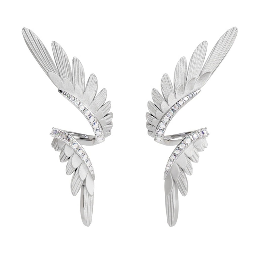 Asymmetrical Wing Dangle Earrings Stylish Pendant Earrings Copper ...