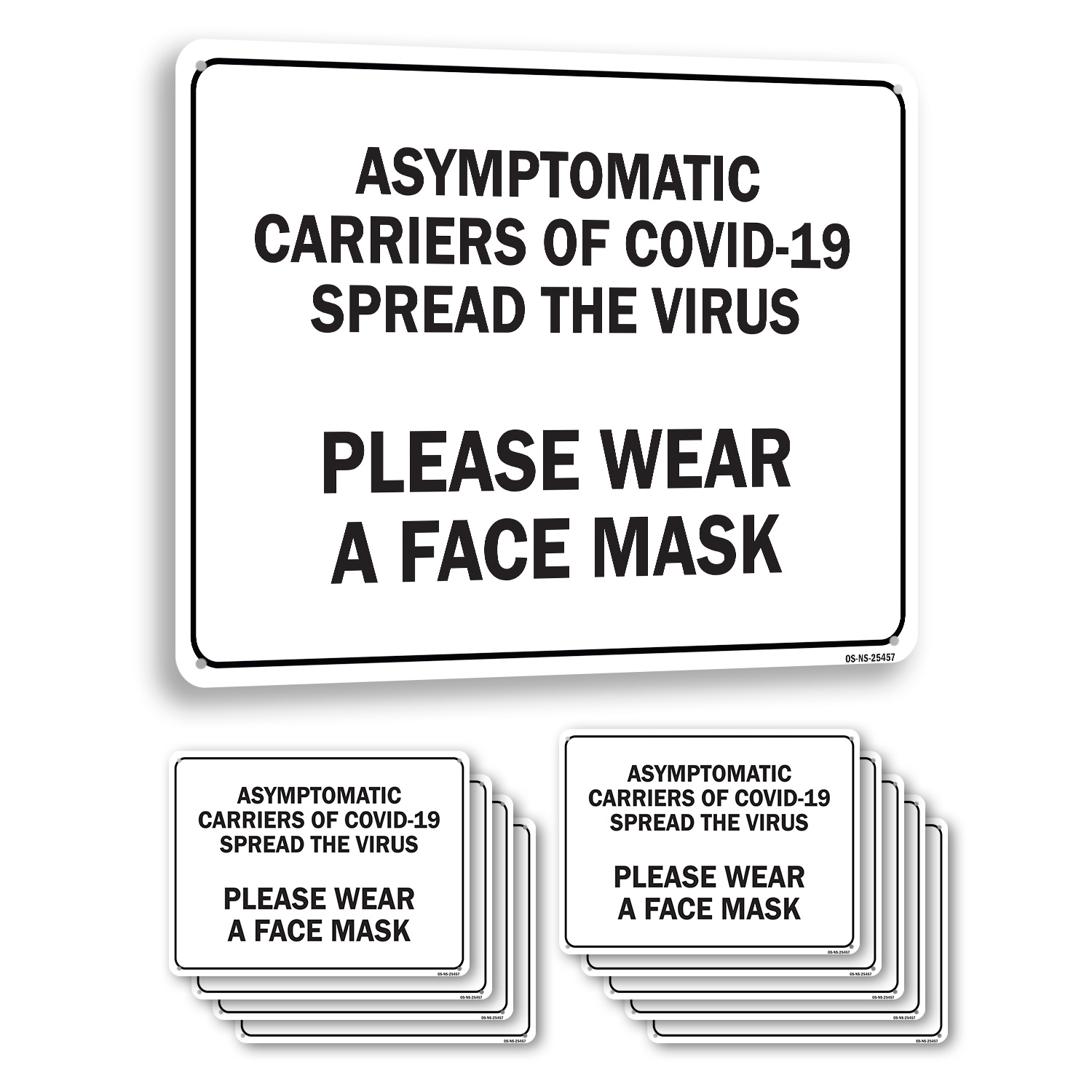 Asymptomatic Carriers Of COVID-19 Spread The Virus Please Wear Face ...