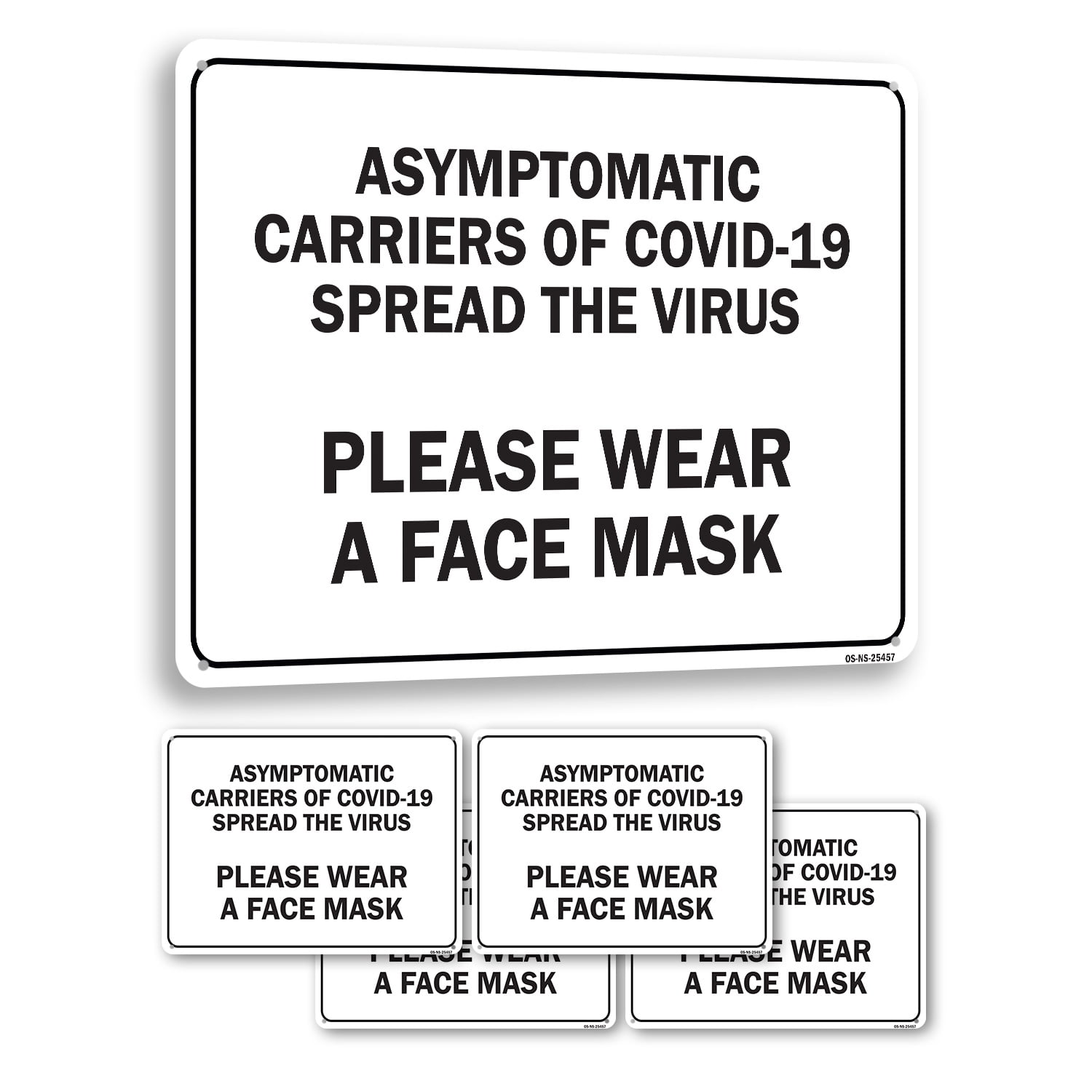 Asymptomatic Carriers Of COVID-19 Spread The Virus Please Wear Face ...