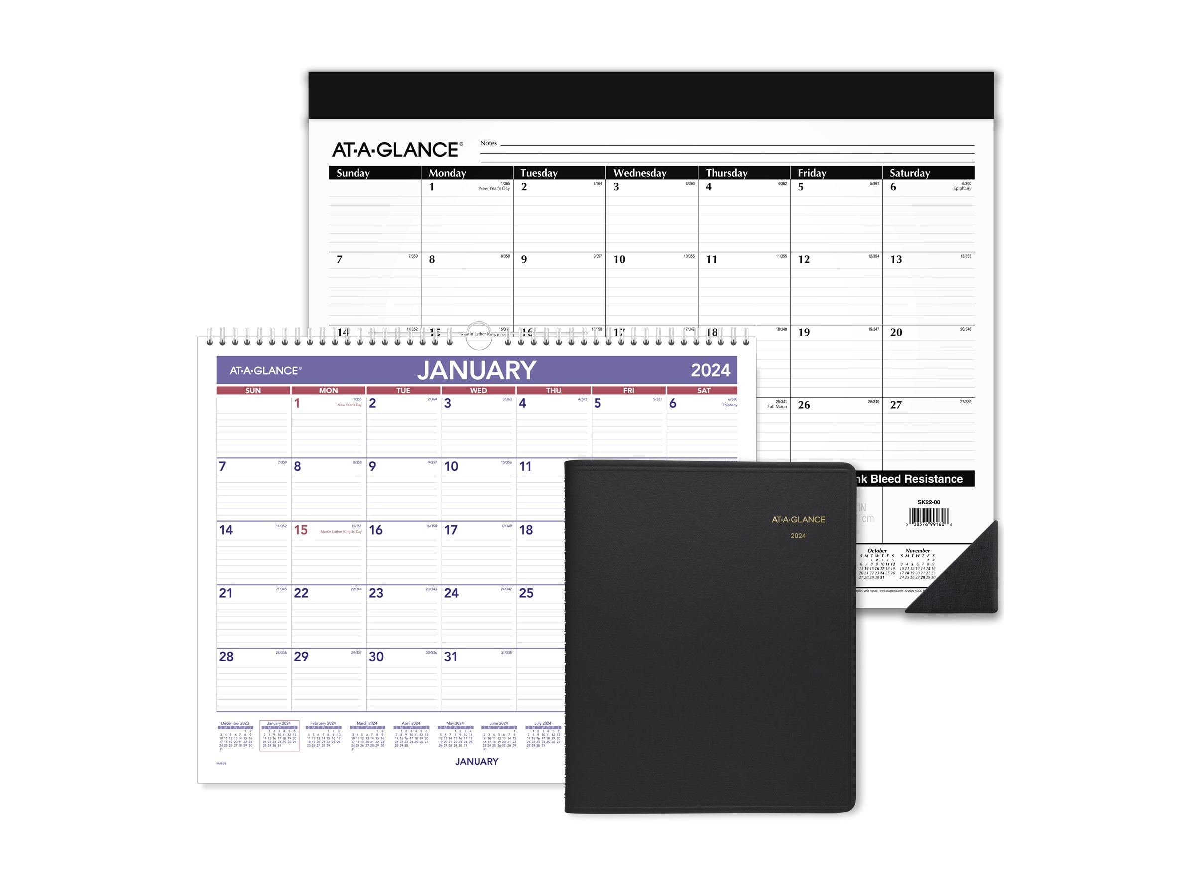 At A Glance Monthly Desk Pad Calendar Desktop 2024 Month To