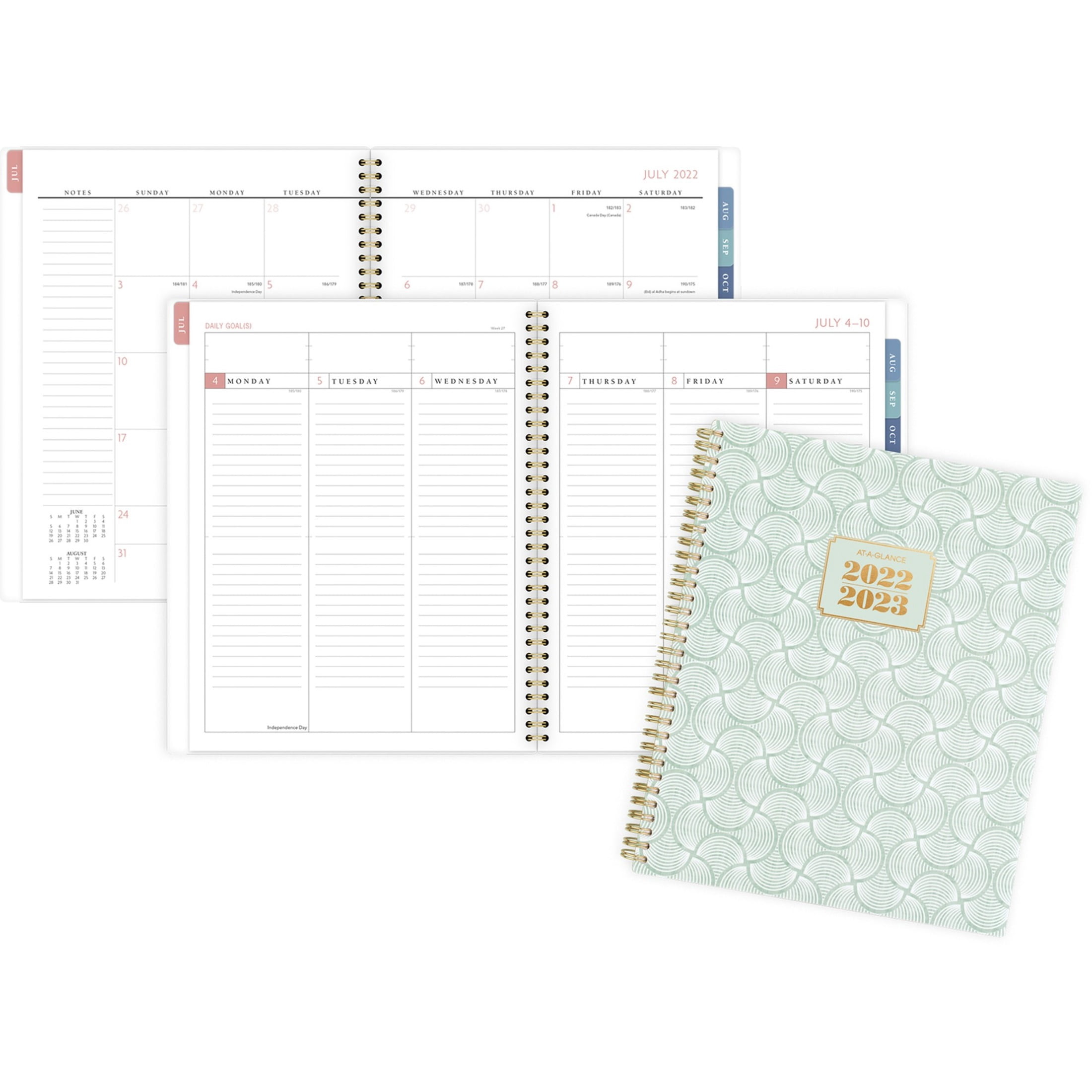 At-A-Glance, AAG1613G905A, Badge Geo Academic Planner, 1 Each, Multi ...