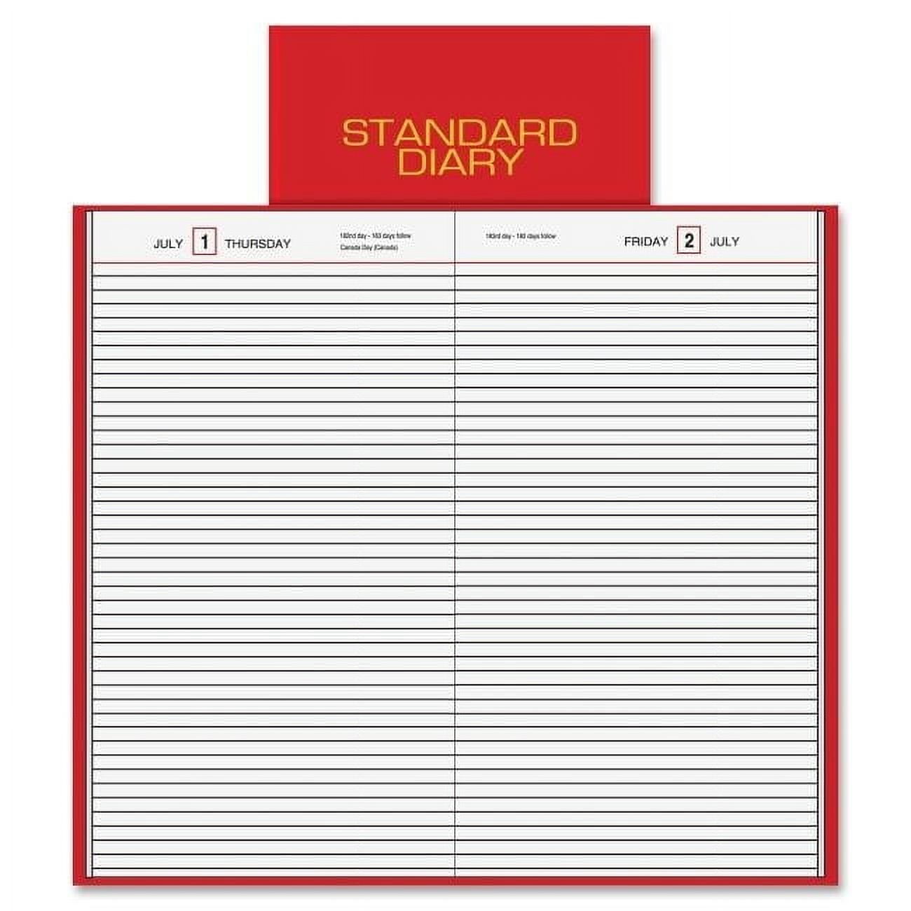 At A Glance AAGSD37613 7.7 x 12 in. Standard Daily Business Diary, Red ...