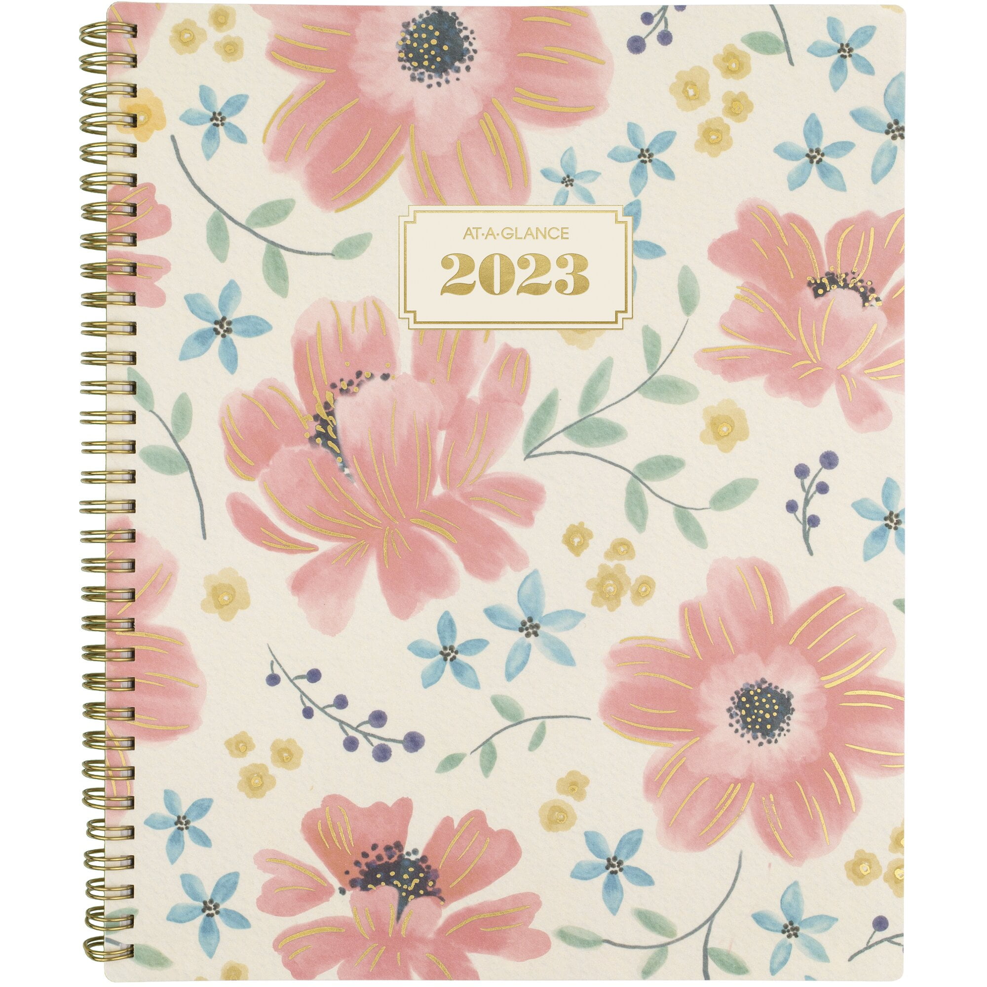At-A-Glance BADGE 2023-2024 Weekly Monthly Planner, Floral, Large, 8 1/ ...
