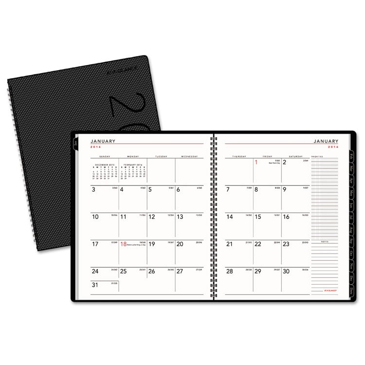 At-A-Glance Contemporary Monthly Planner, 6 7/8 x 8 3/4, White, 2018 ...
