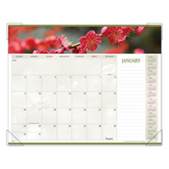 At-A-Glance Monthly Desk Calendar- Floral Panoramic- 22in.x17in ...