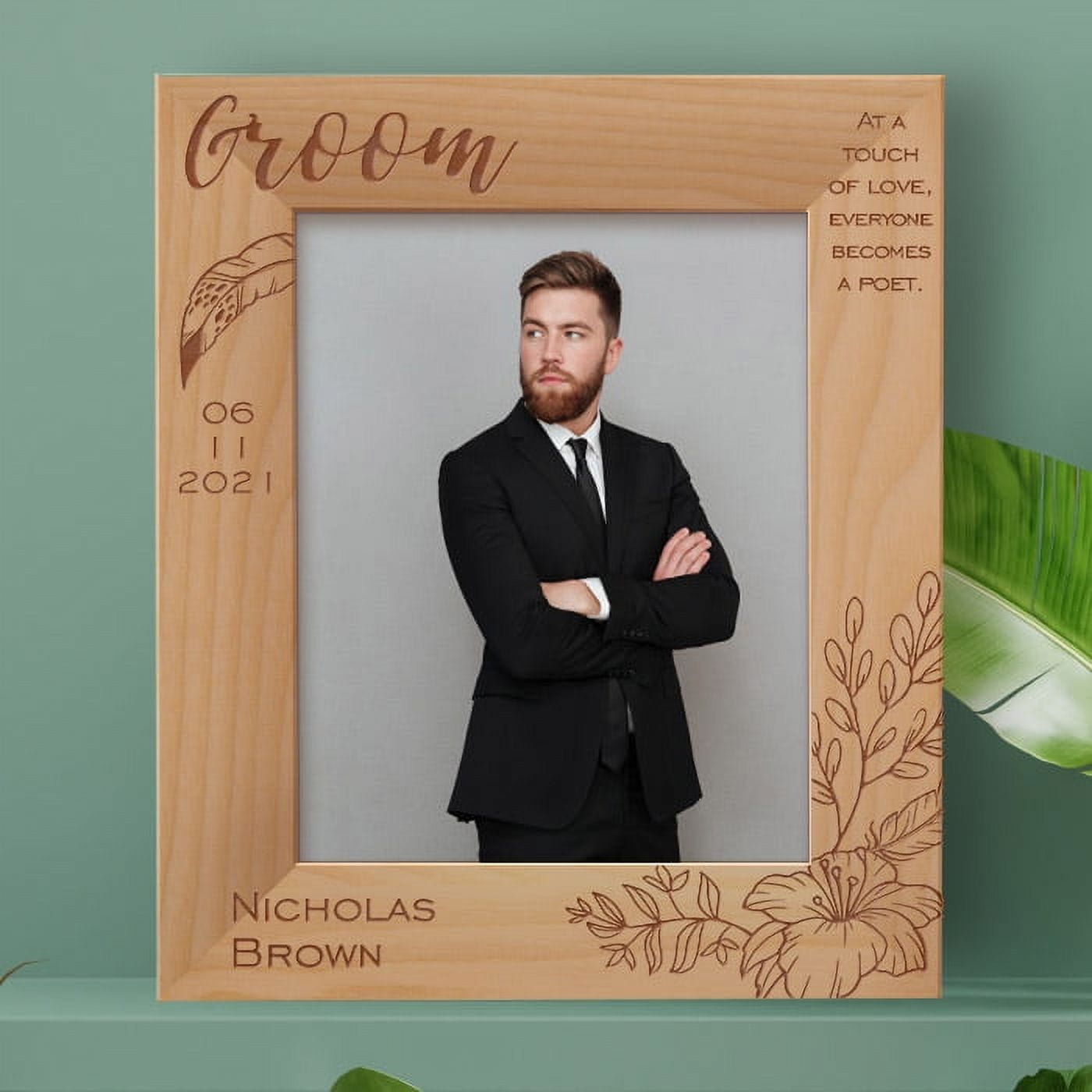 At A Touch Of Love, Everyone Becomes A Poet Personalized Wooden Frame 8 ...