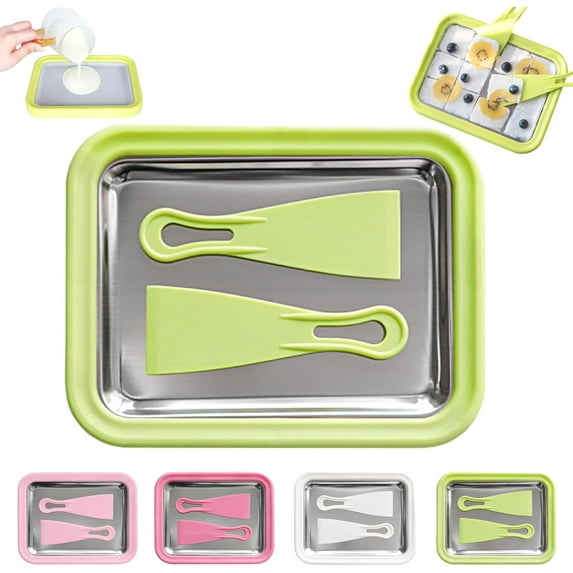 At-Home Rolled Ice Cream Maker Kit, Rolled Ice Cream Tray, Instant Ice ...