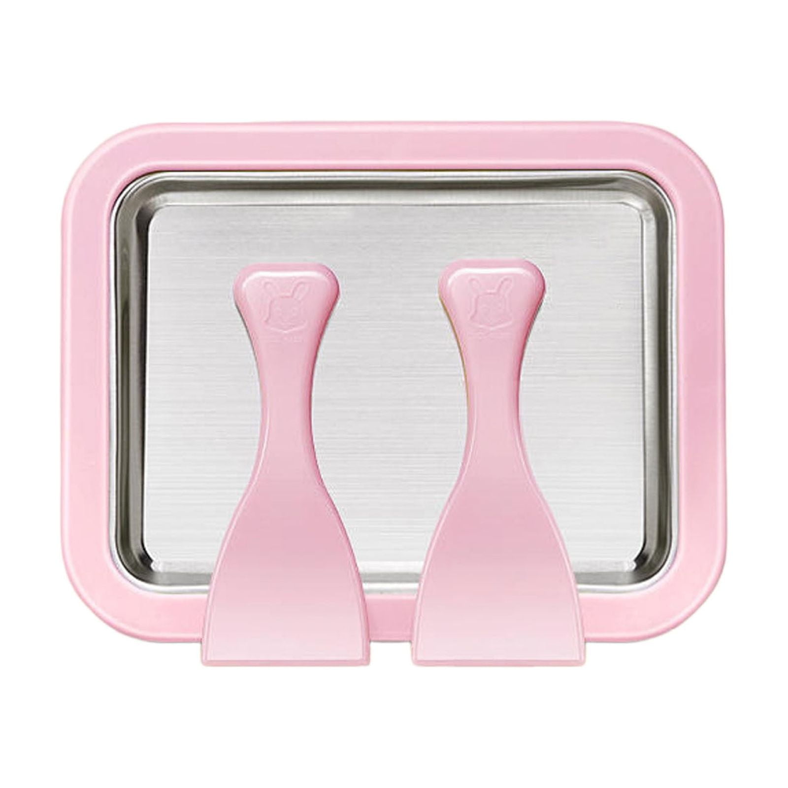 At Home Rolled Ice Maker Instant Plate With 2 Scrapers DIY Homemade Ice ...