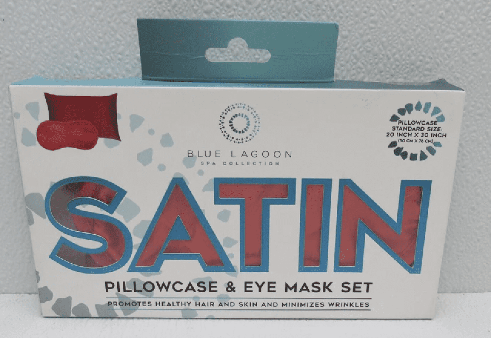 At Home Satin Pillowcase & Eye Mask Set - Walmart.com