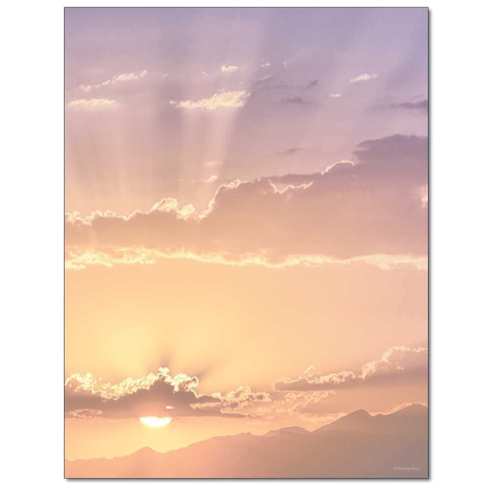 At Sunset Letterhead, Printer & Copier Paper, 25 Sheets per Pack ...